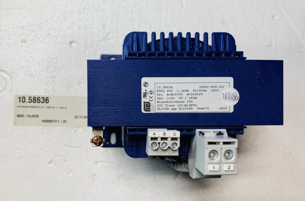 HEAT TRANSFORMER 1,1KVA 575-600V UL ID# 10.58636 buy in store - Klever ...